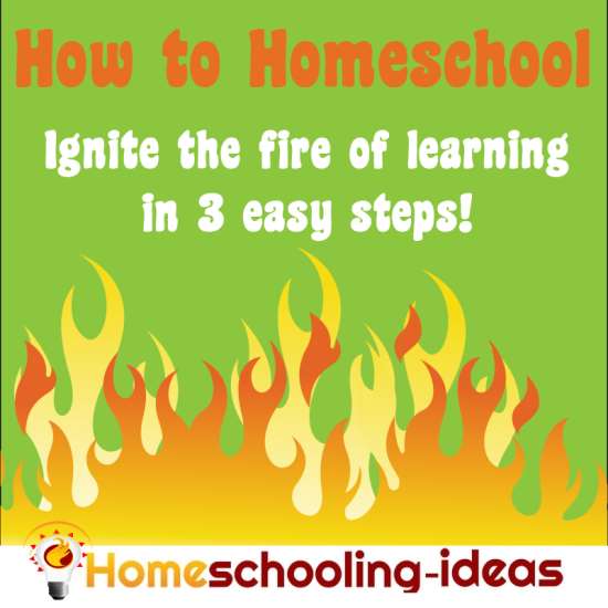 How to Homeschool - 3 Easy Steps to ignite the fire of learning.